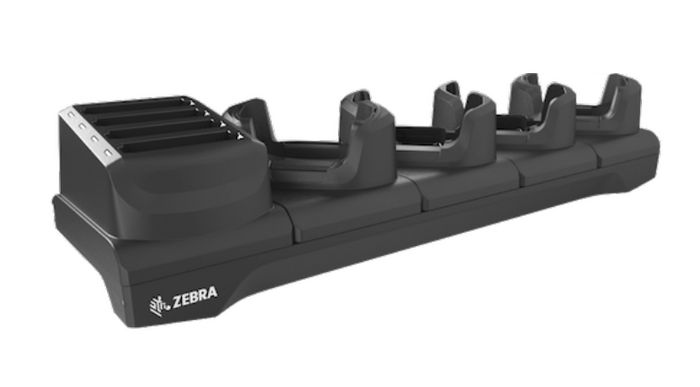 Zebra TC53/TC58 4 SLOT/4 SPARE BATTERY CHARGING CRADLE. WITH SHIMS AND ...